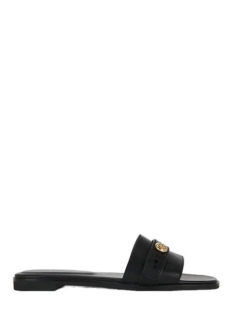 Tory Burch Romy Slide Sandals - Black