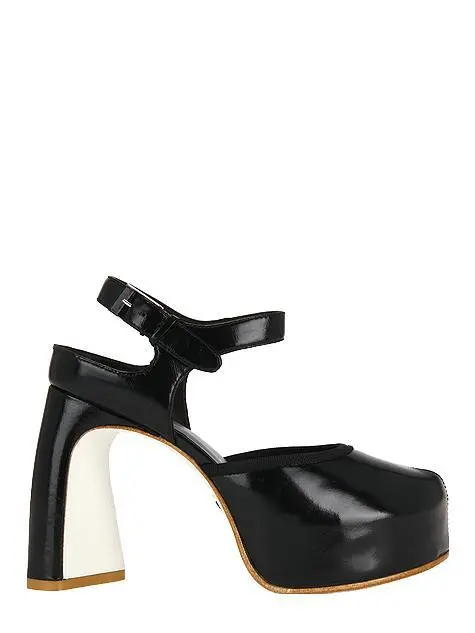 Tory Burch Peep Toe Platform Sandals - Black