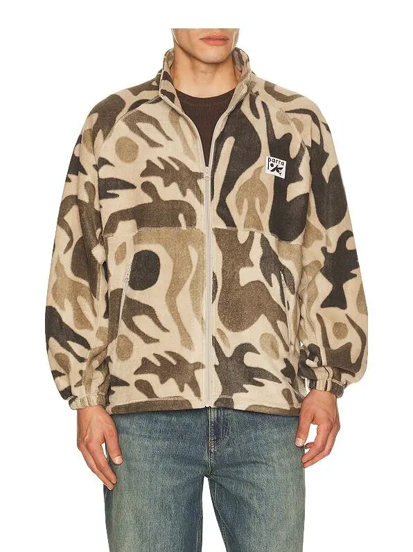 PARRA Just Like Heaven" Fleece Jacket - Brown