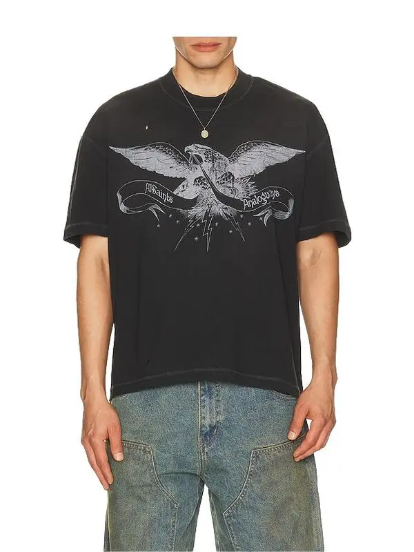 ALLSAINTS Aeterna Crew Tee In . Also - Black