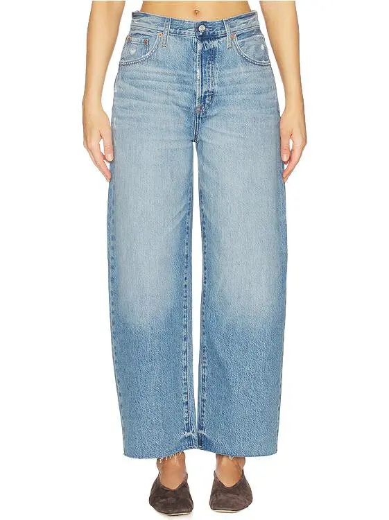 PISTOLA Tate Crop High Rise Bowed Wide Leg Jeans - Blue