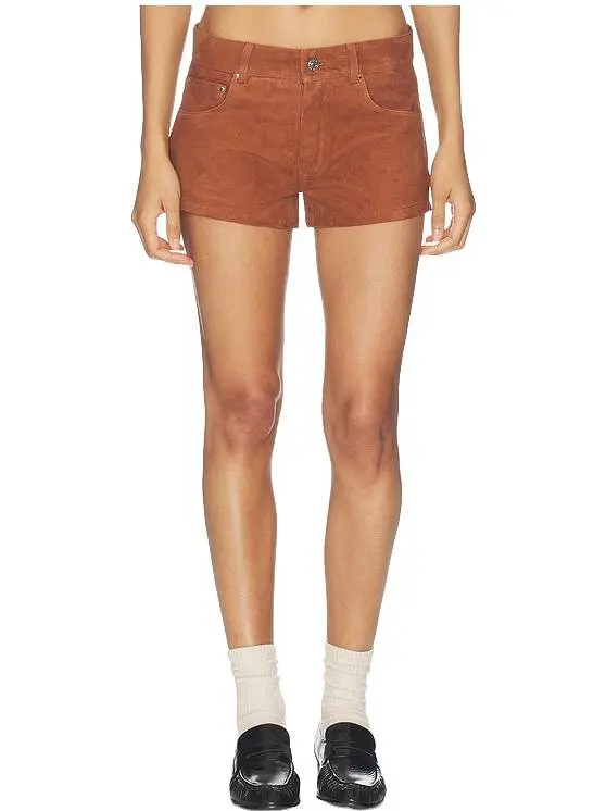 EB DENIM Portman Low Rise Short - Cognac