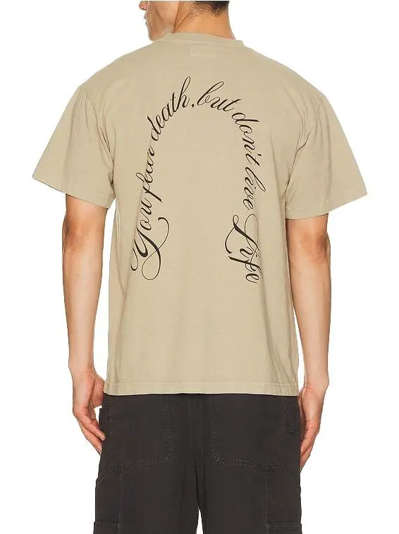 AFIELD OUT Fear T-shirt In . Also - Beige