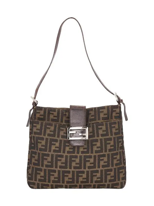 FWRD RENEW Fendi Zucca Shoulder Bag - Brown