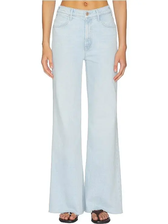 MOTHER The Hustler Roller Skimp Fray Jeans - Blue