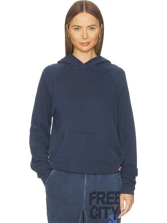 FREECITY Basicgoodness Fluff" Hoodie - Navy