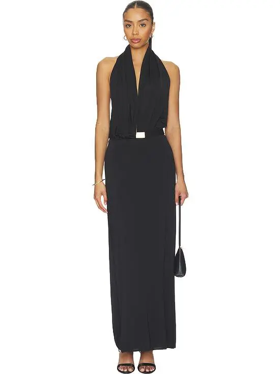 VIX PAULA HERMANNY X Rosie Huntington-whiteley Rosana Long Dress - Black