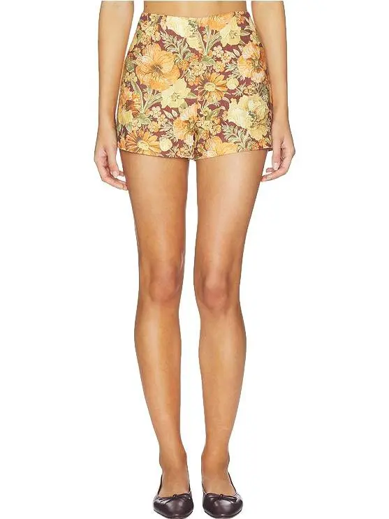 Faithfull The Brand Lila Mini Short - Orange