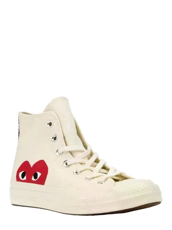 CONVERSE X COMME DES GARONS PLAY Chuck 70 Lace-up High Top Sneakers - Neutrals