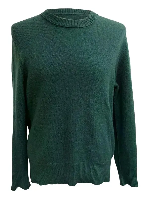 Burberry Elbow Patchwork Sweater - Green