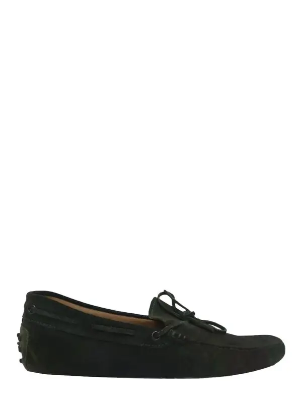 TOD'S Gommino Suede Loafers - Green