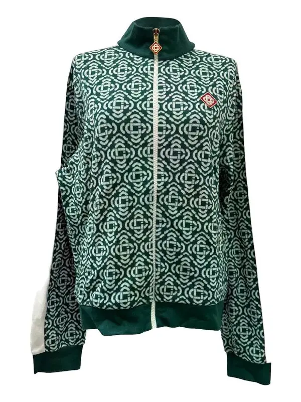 Casablanca Monogram-jacquard Track Jacket - Green