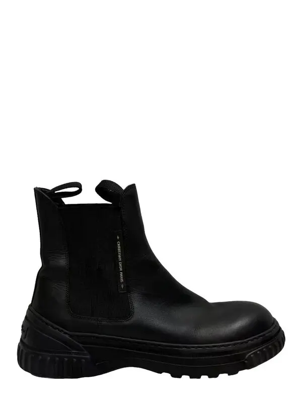 Dior D-racer Leather Ankle Boots - Black