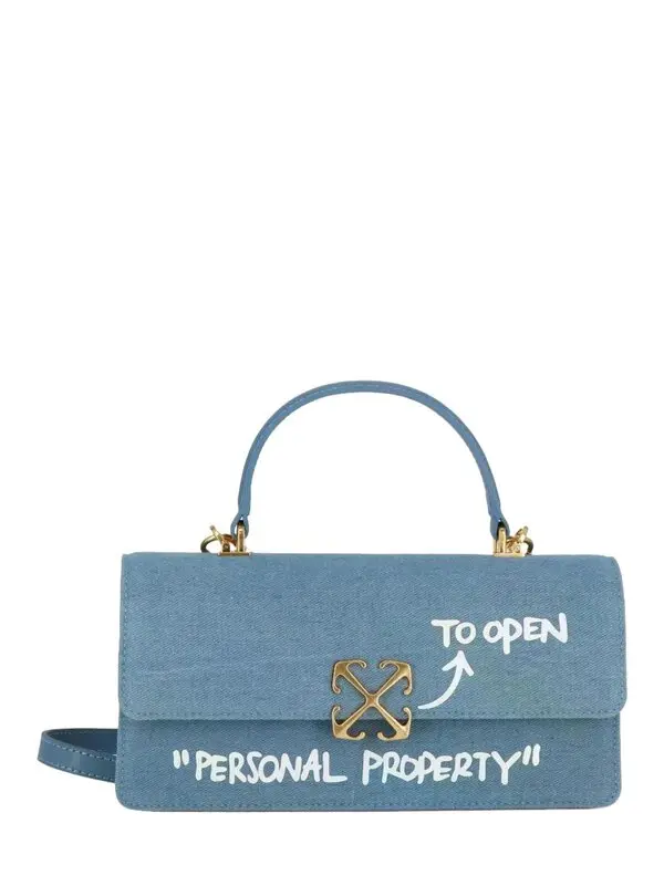 Off-White Logo-plaque Cross Body Bag - Blue