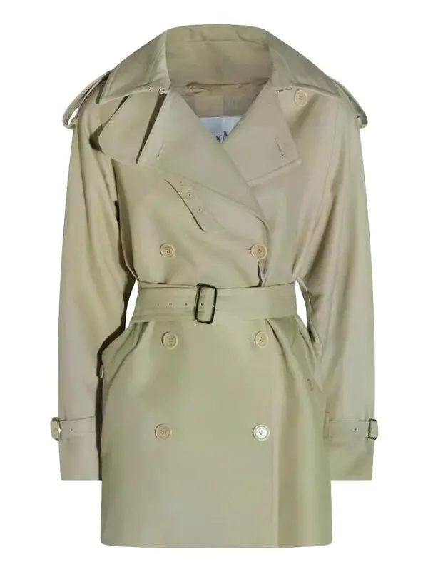 Max Mara Double-breasted Belted Coat - Neutrals
