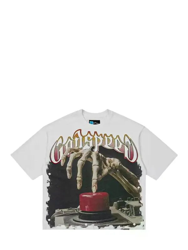 GODSPEED Code Red Graphic-print T-shirt - White