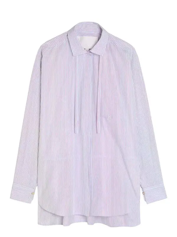 RÙADH Striped Button Shirt - White