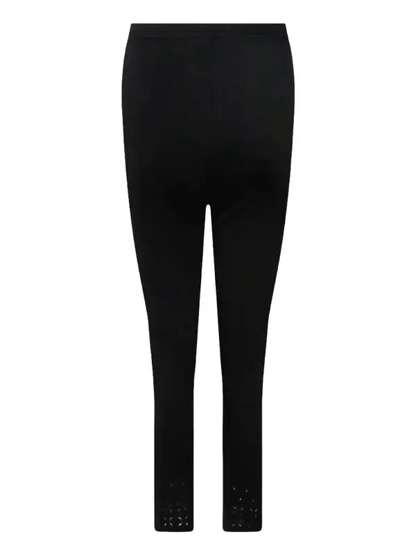 Ulla Johnson Eyelet-knit Trousers - Black