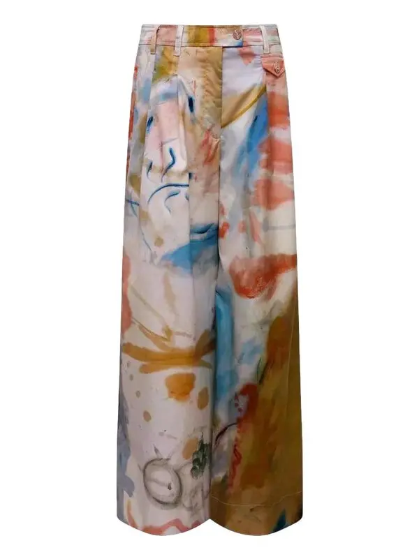 Ulla Johnson Motherwell Wide-leg Trousers - Neutrals