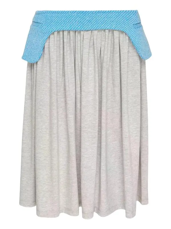 Ashley Williams Pillbox Pleated Skirt - Grey