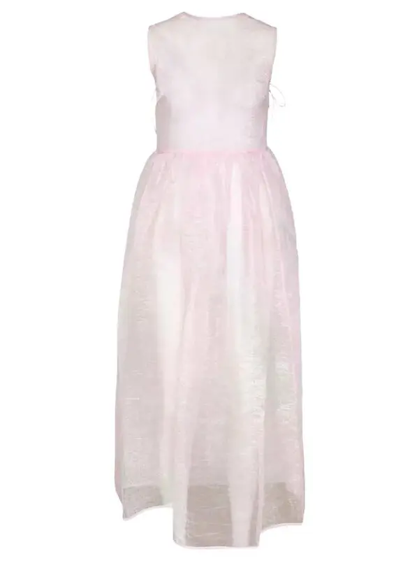 Cecilie Bahnsen Camilia Tie-fastening Overlay Dress - Pink