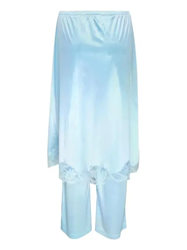 Ashley Williams Lingerie-style Palazzo Pants - Blue