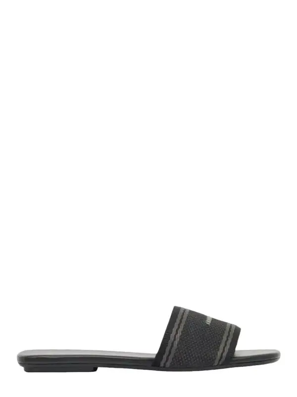 Armani Exchange Logo-print Sandals - Black