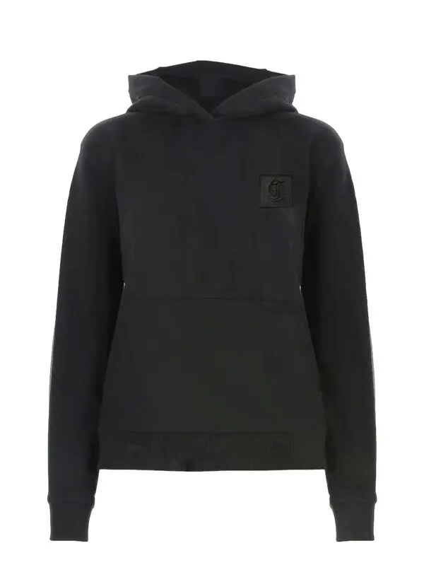 Just Cavalli Logo-patch Hoodie - Black