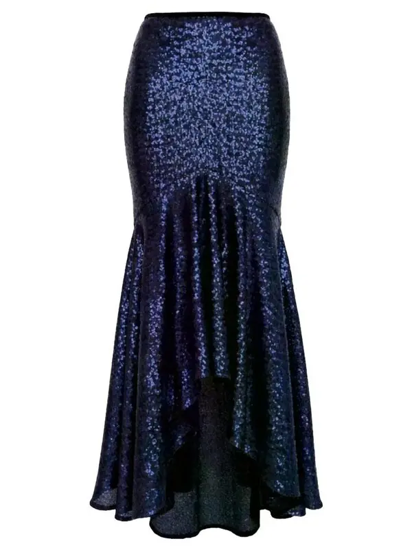 ROSERRY Tango Sequin-embellished Skirt - Blue