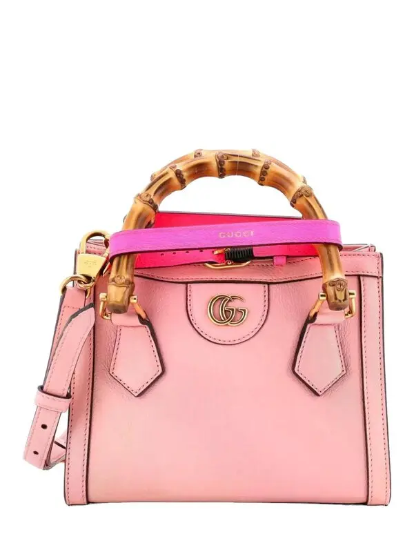Gucci Diana Mini Bamboo Handle Leather Tote - Pink
