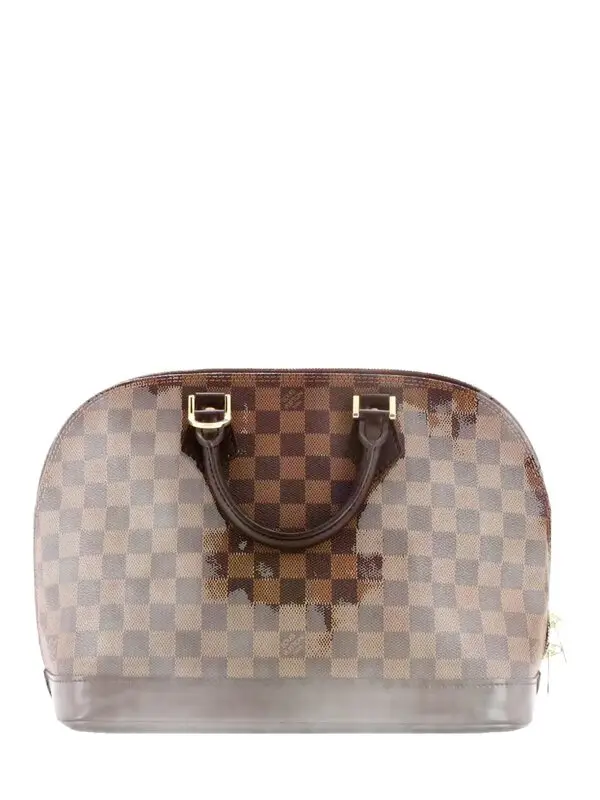 LOUIS VUITTON Vintage Alma Handbag Damier Pm Satchel - Brown