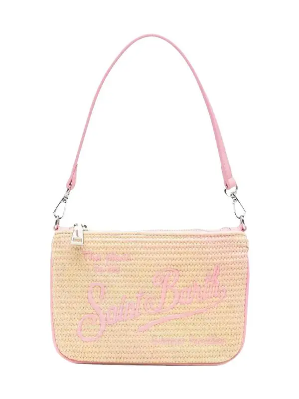 MC2 SAINT BARTH Parisienne Woven Clutch Bag - Neutrals