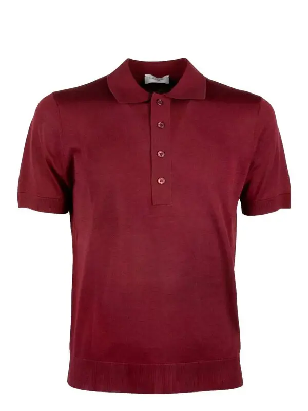 PAOLO PECORA Short-sleeve Polo Shirt - Red