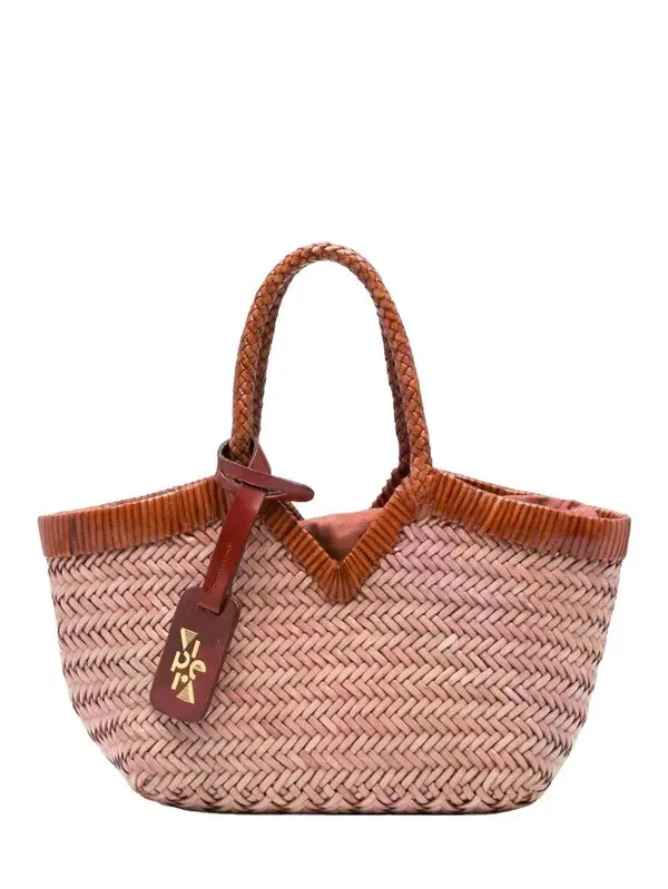 VIPERA Monet Woven-leather Tote Bag - Pink