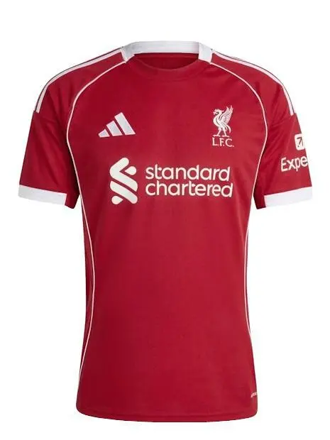 Adidas Liverpool Fc 2025/26 Home Jersey - Strawberry Red