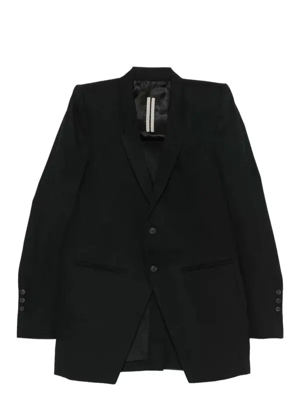 Rick Owens Long-sleeves Blazer - Black