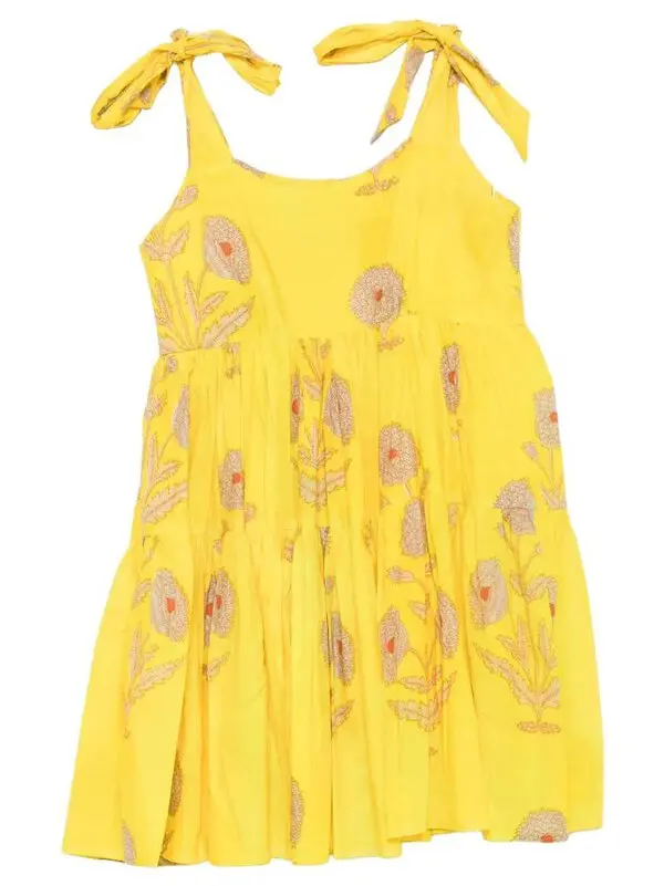 ELLEBLEU Eloise Floral Mini Dress - Yellow