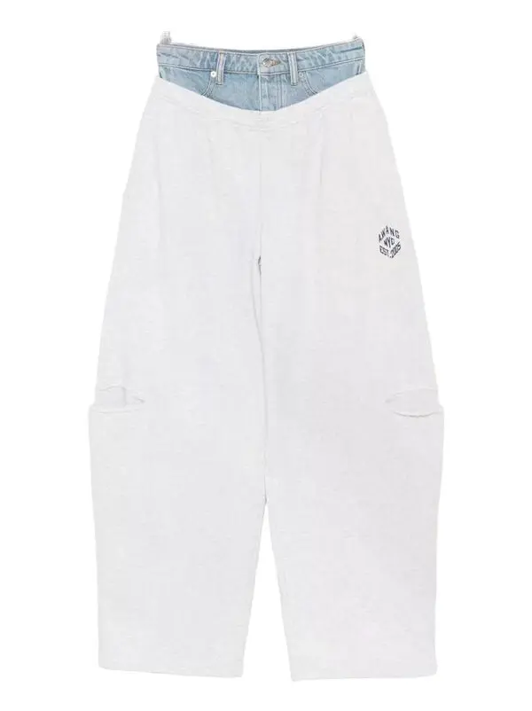 Alexander Wang Logo-embroidered Track Pants - Grey