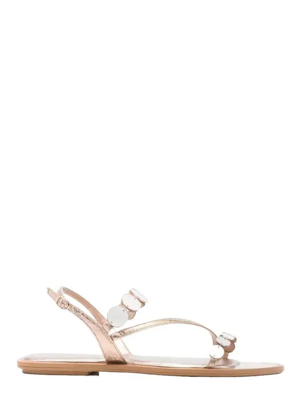 TAMARIS Disc-embellished Metallic Sandals - Pink