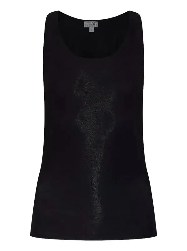 MAISON MARGIELA Scoop-neck Tank Top - Black