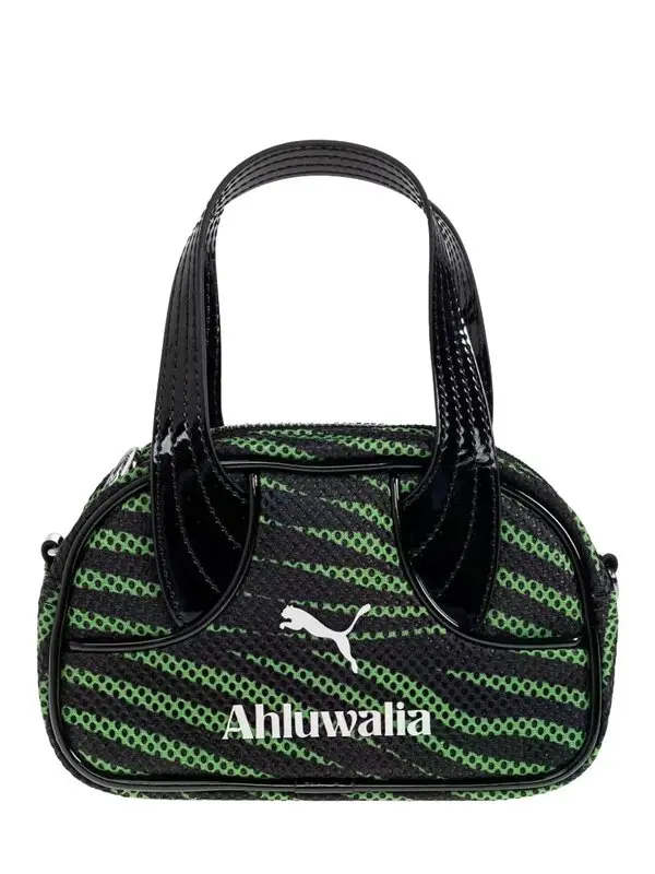 PUMA X Ahluwalia Mesh-knit Cross Body Bag - Black