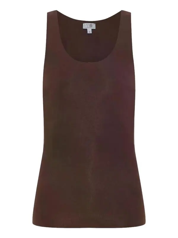 MAISON MARGIELA Scoop-neck Tank Top - Brown