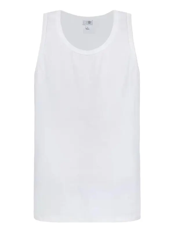 MAISON MARGIELA Logo-patch Vest - White