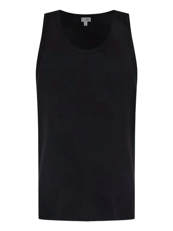 MAISON MARGIELA Logo-patch Vest - Black