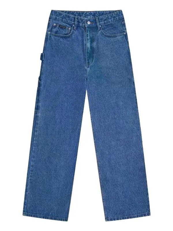 Gosha Rubchinskiy Utility Stonewashed Straight-leg Jeans - Blue