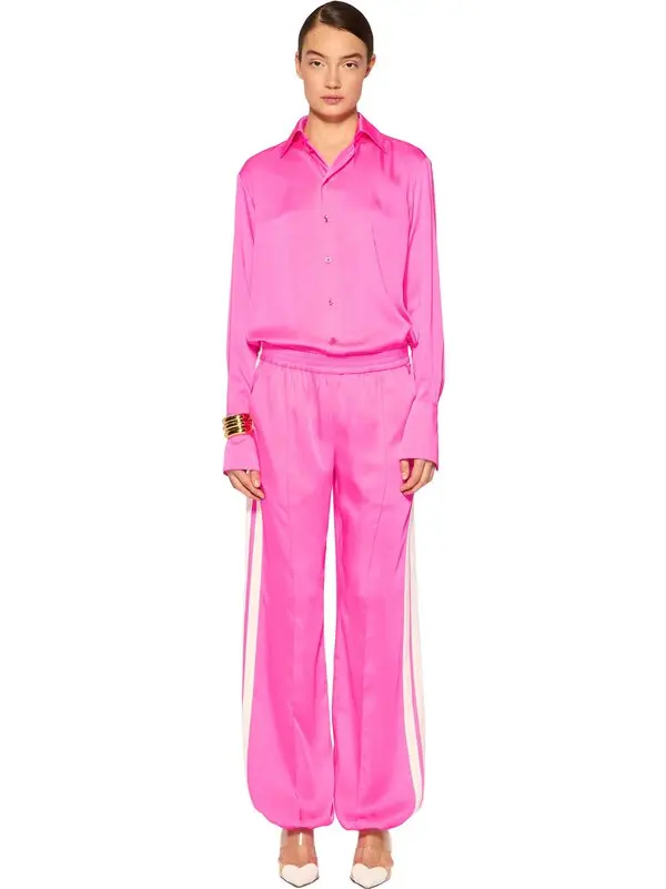 Serena Bute Gathered Hem Jogger - Shocking Pink