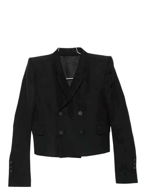Rick Owens Double-breasted Blazer - Black
