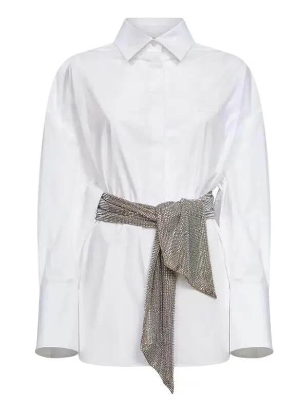 Giuseppe Di Morabito Crystal-embellished Shirt - White