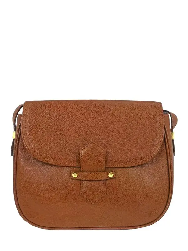 Saint Laurent 1990-2000s Grained Shoulder Bag - Brown