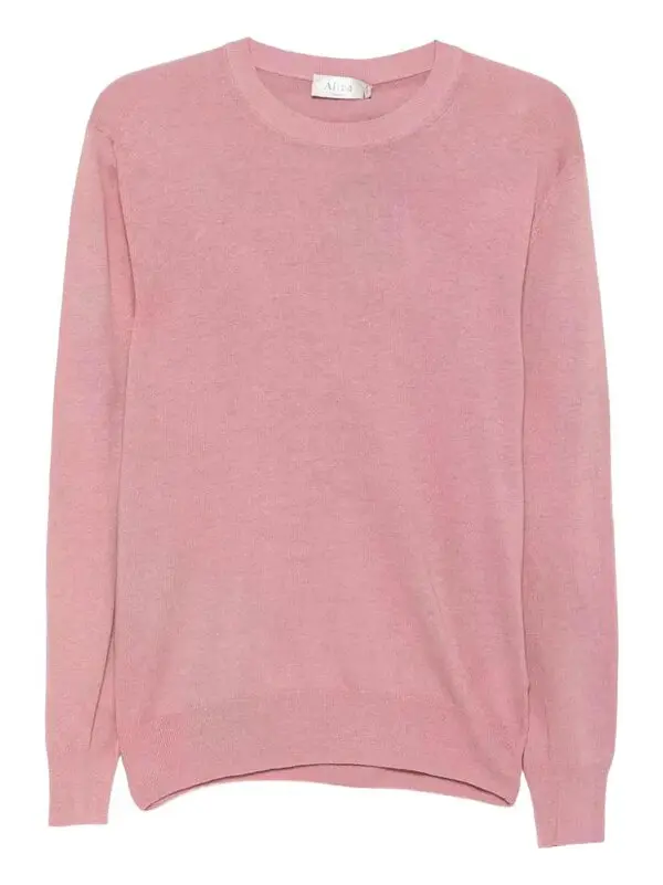 Altea Crew Neck Long Sleeve Sweater - Pink